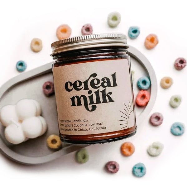 Cereal Milk - 8 oz Coconut Wax Candle – Sweet Pickles Designs